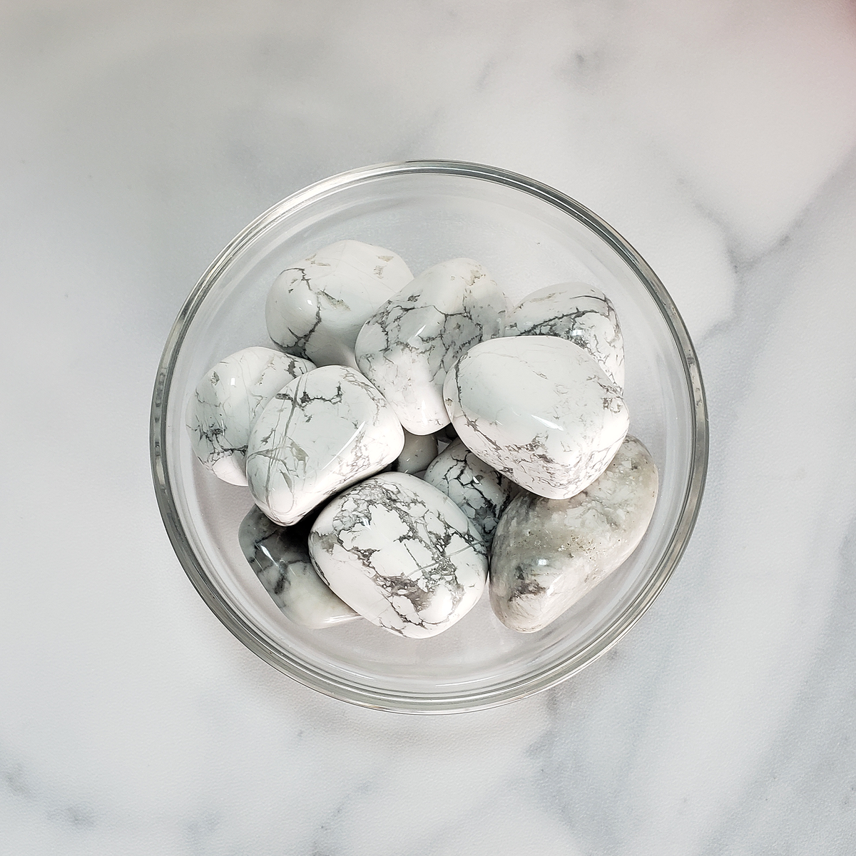 Howlite Crystal Natural Gemstone Tumbled Stone – Crystal Gemstone Shop