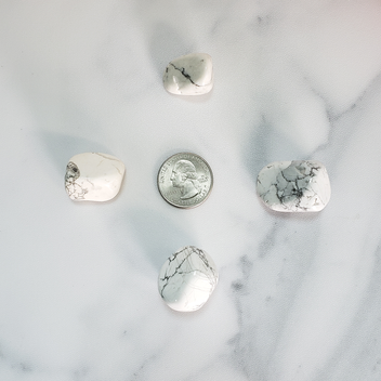 Howlite Crystal Natural Gemstone Tumbled Stone – Crystal Gemstone Shop