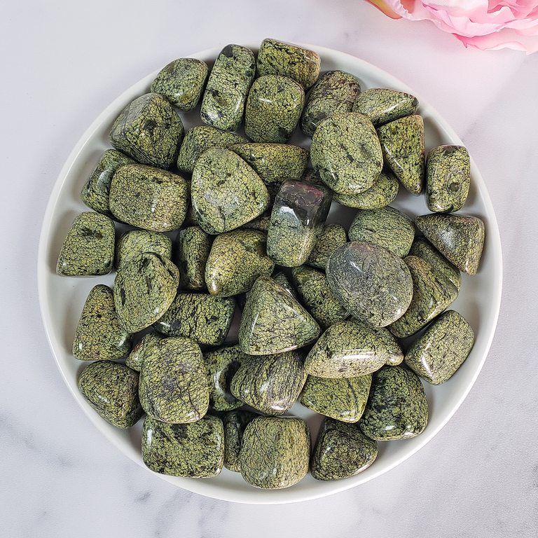 Asterite Serpentine Stone Natural Gemstone Tumbled Crystal – Crystal ...