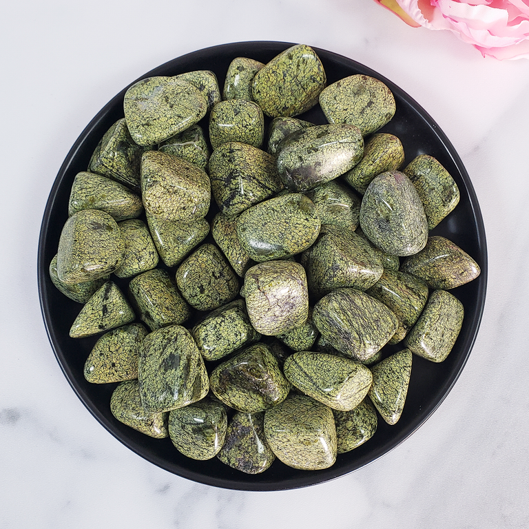 Asterite Serpentine Stone Natural Gemstone Tumbled Crystal – Crystal ...