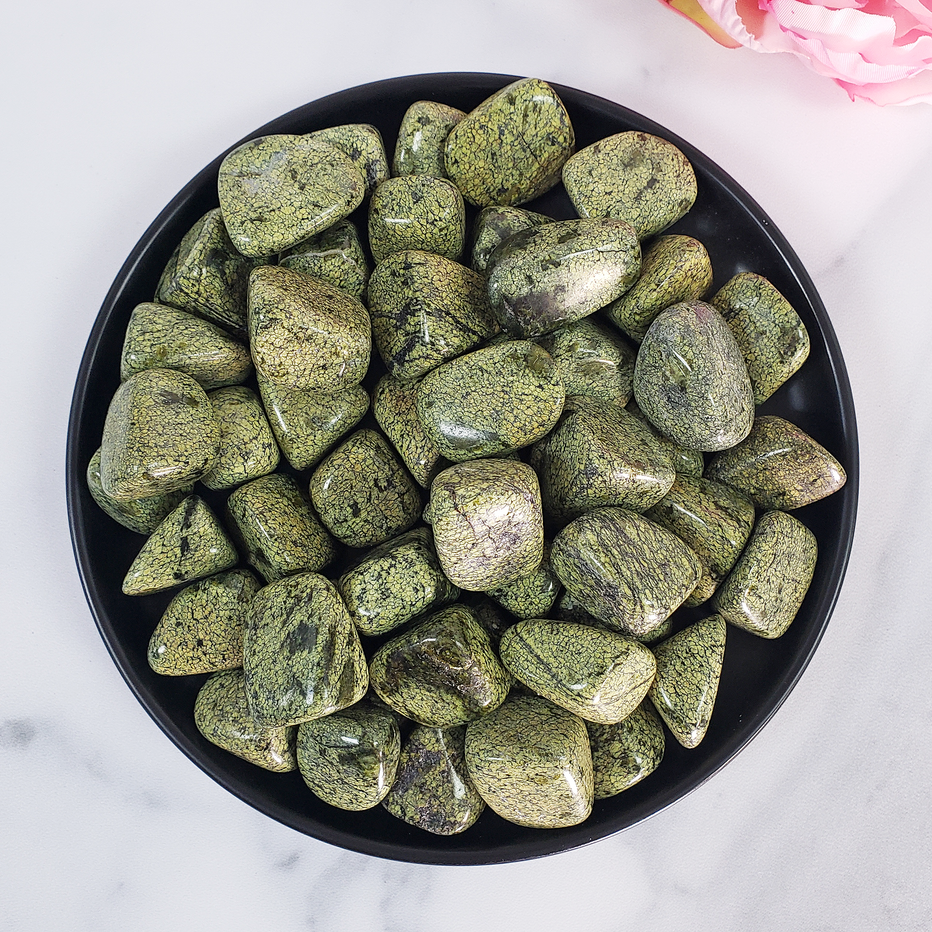 Asterite Serpentine Stone Natural Gemstone Tumbled Crystal – Crystal ...