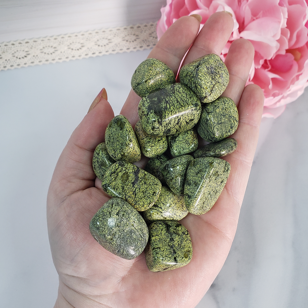 Asterite Serpentine Stone Natural Gemstone Tumbled Crystal – Crystal ...