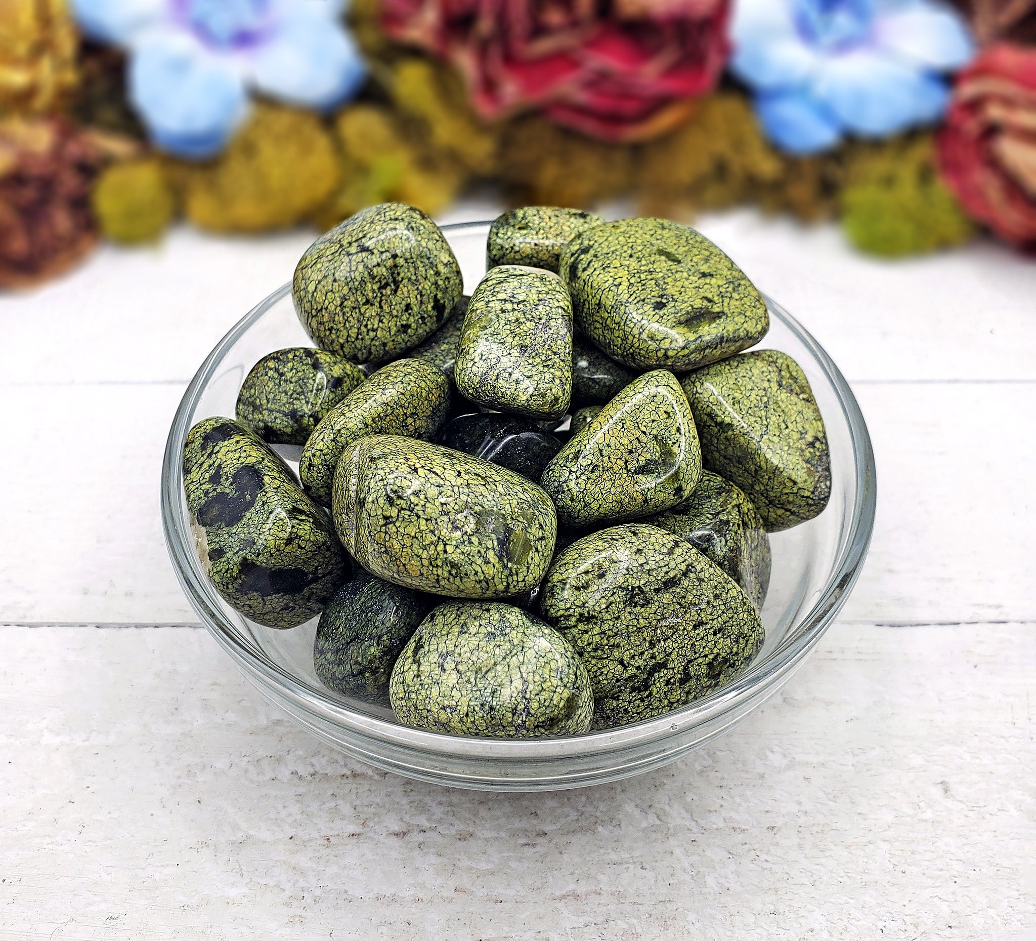 Asterite Serpentine Natural Tumbled Gemstone - One Stone – Crystal ...