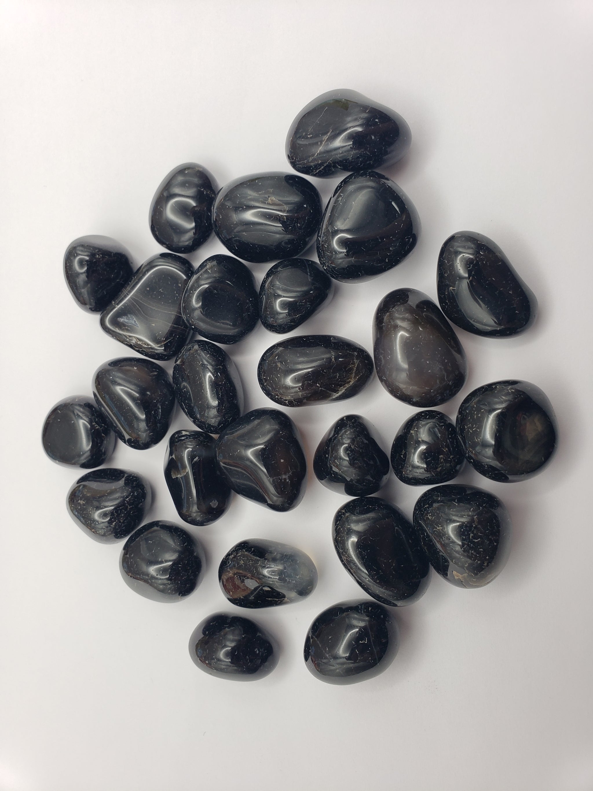 Black Agate Stone | Tumbled Stones | Crystal Gemstone Shop