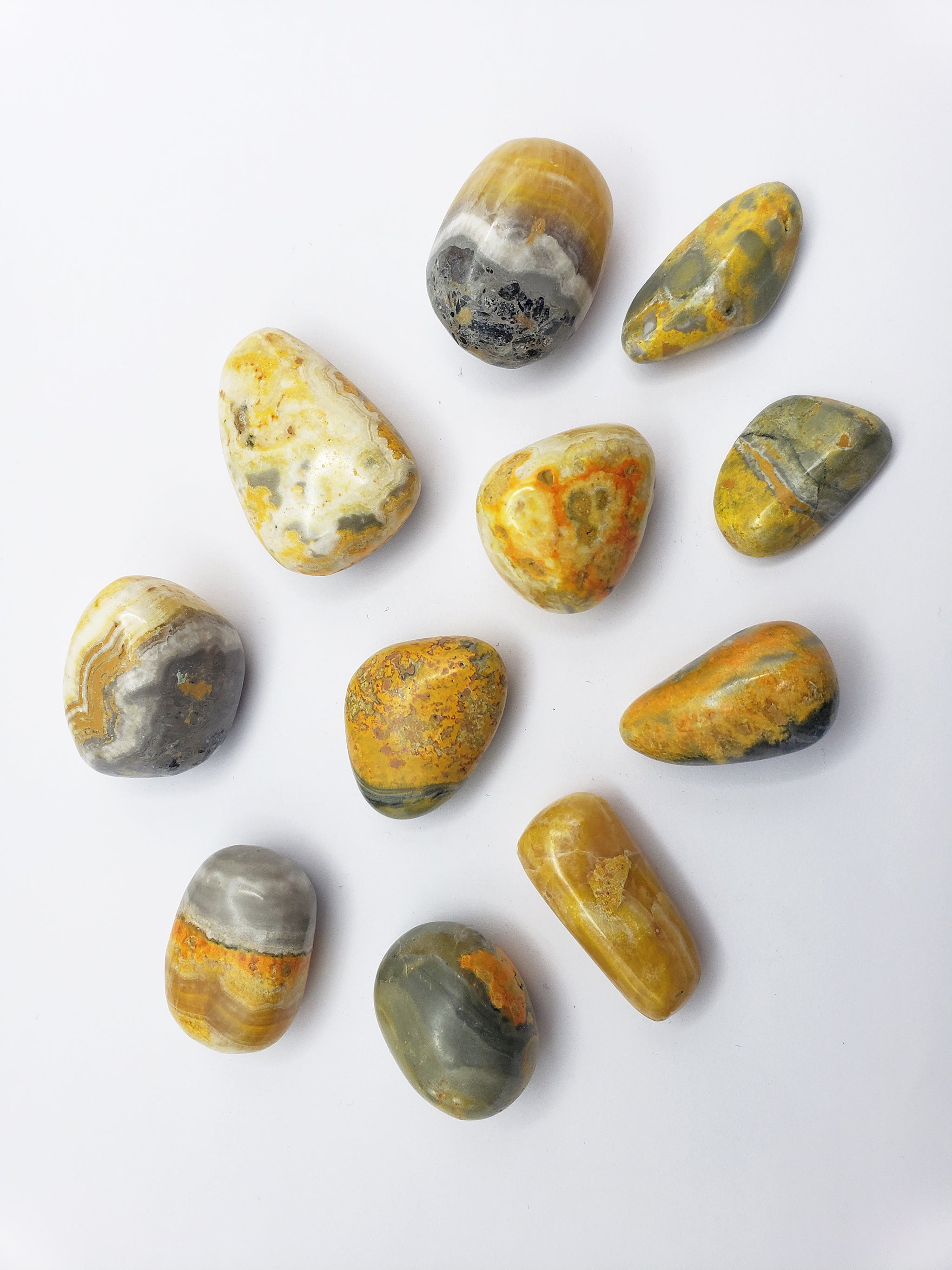 Bumblebee Jasper Tumbled Gemstone - Single Stone or Bulk Wholesale ...