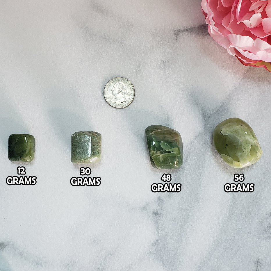 Grossularite | Green Grossular Garnet Crystal Natural Tumbled Stone ...