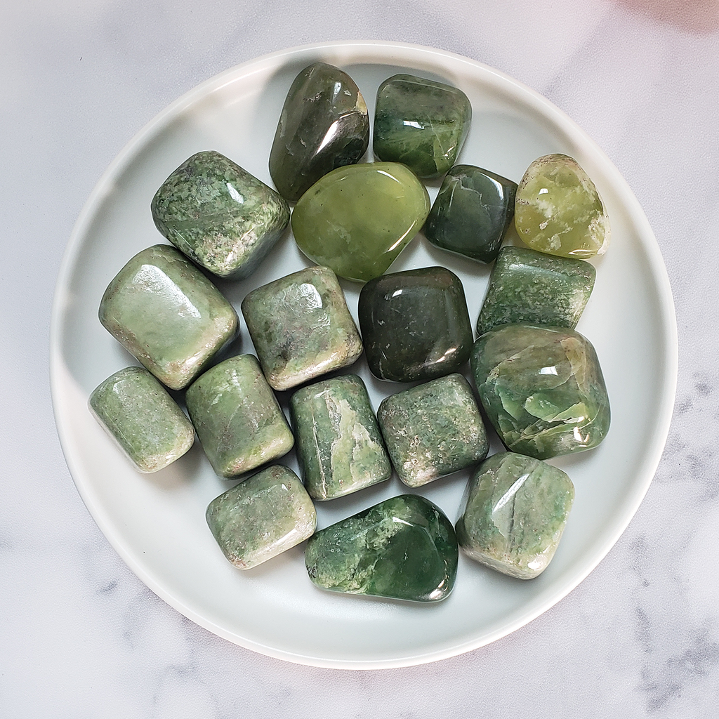 Grossularite | Green Grossular Garnet Crystal Natural Tumbled Stone ...