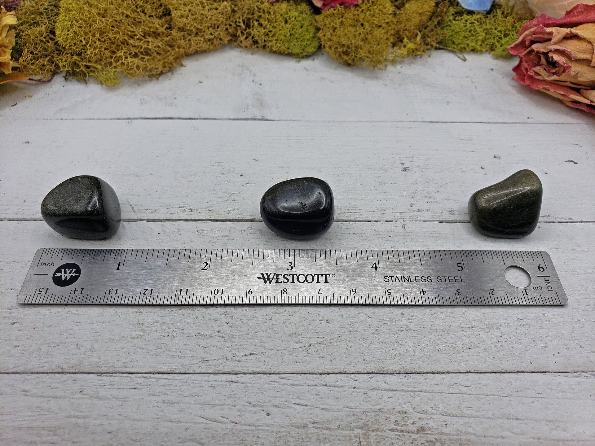 Gold Sheen Rainbow Obsidian Crystal Tumbled Stone | SMALL – Crystal ...