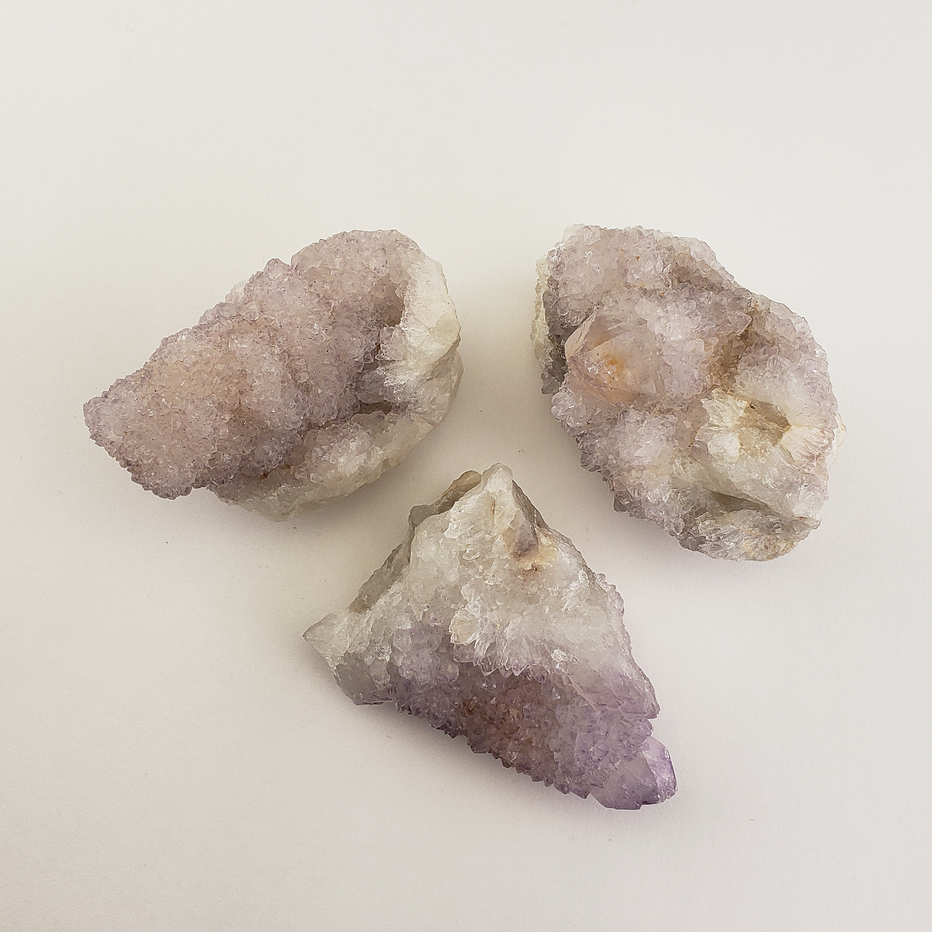 Spirit Cactus Quartz Lavender Amethyst Crystal Natural Druzy Cluster ...
