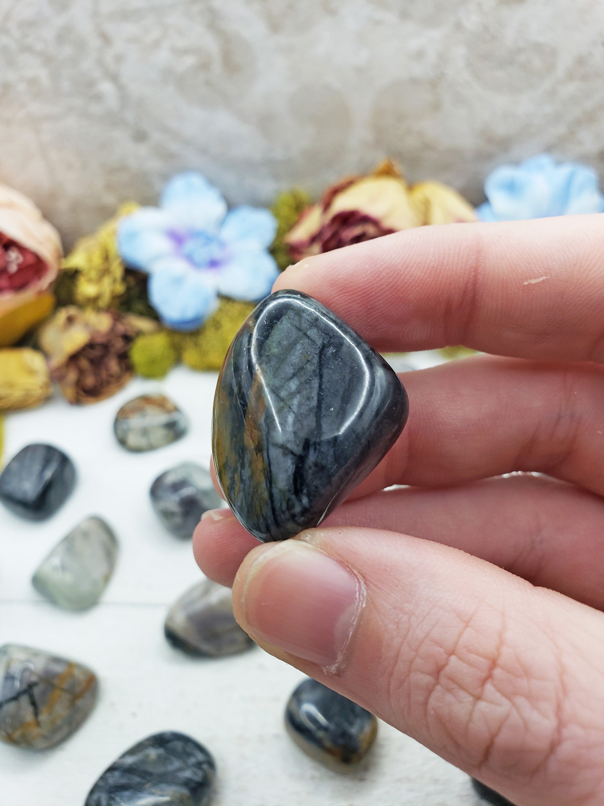 Picasso Jasper Natural Tumbled Stone - One Stone – Crystal Gemstone Shop