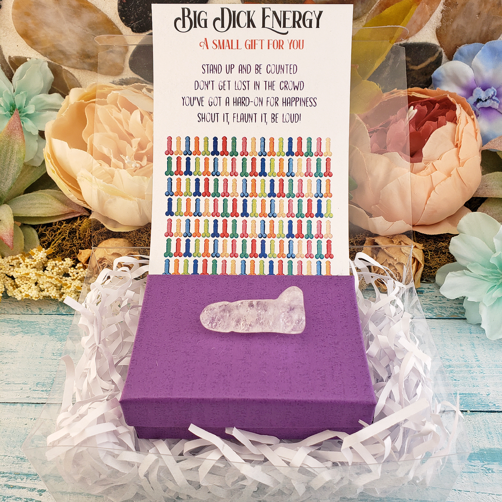 Big Dick Energy - Quartz Crystal Penis Power Totem Gift Box – Crystal ...