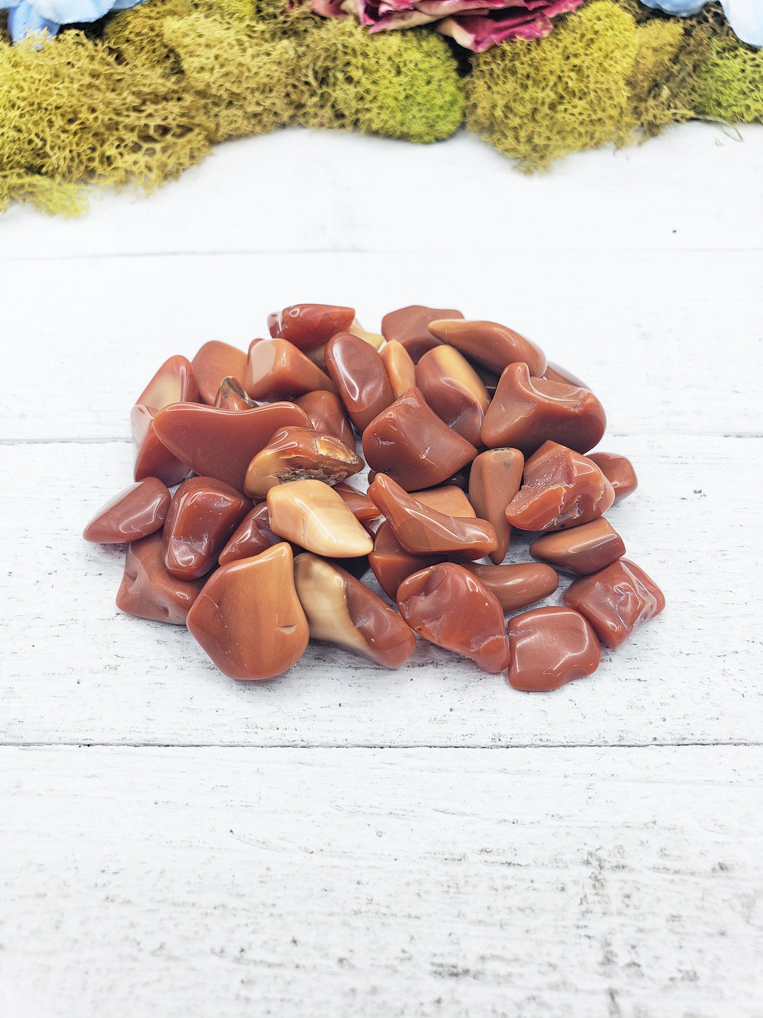 Red Opal Tumbled Freeform Gemstone - Single Stone – Crystal Gemstone Shop