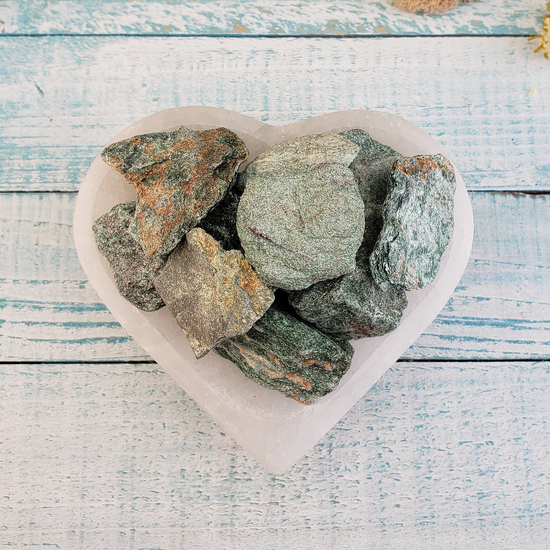 Raw Fuchsite Muscovite Natural Rough Gemstone - Small One Stone ...