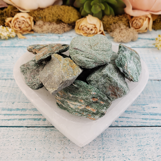 Raw Fuchsite Muscovite Natural Rough Gemstone - Small One Stone ...