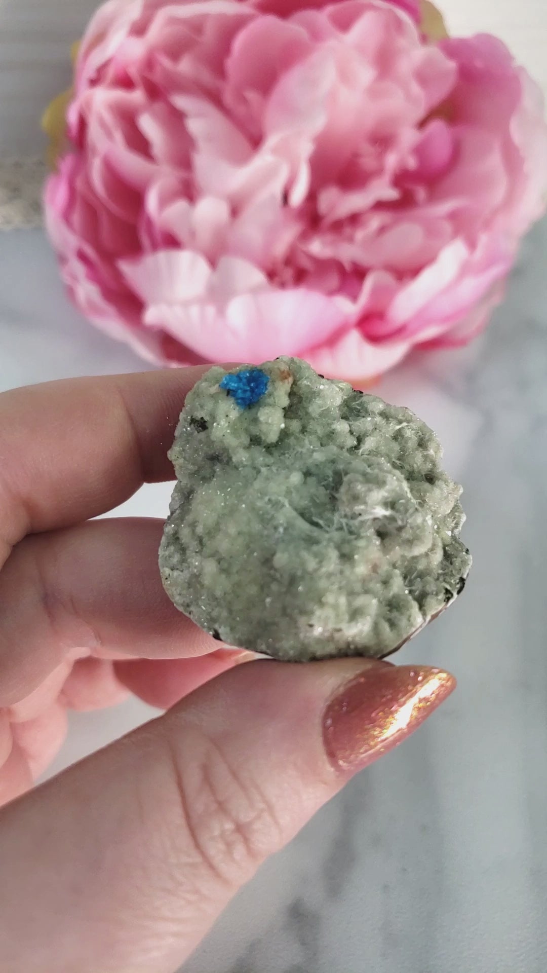 Unique Cavansite Crystal Cluster with White Stilbite in Basalt Matrix ...