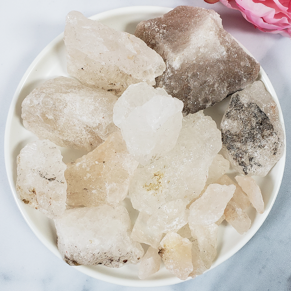 Himalayan Salt Halite Raw Crystal Natural Rough Gemstone | Multiple Si ...