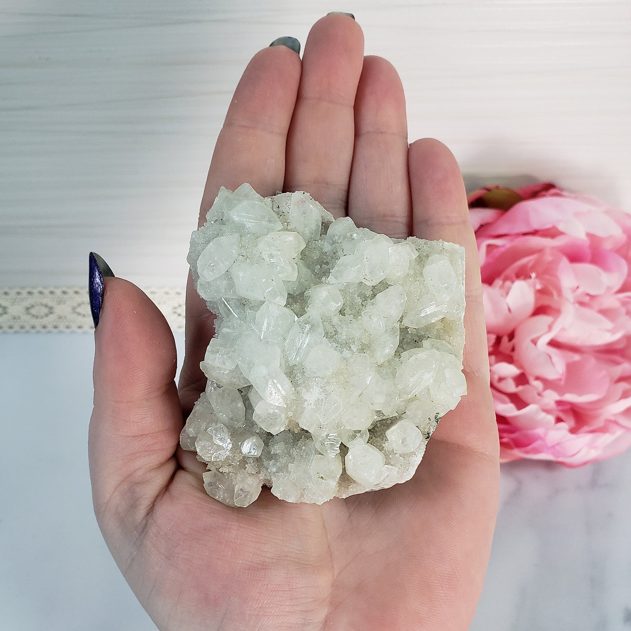 Unique Apophyllite Crystal Cluster Natural Mineral Formation | Calcabr ...