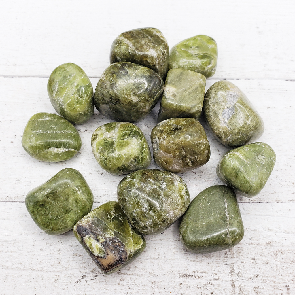 Vesuvianite Idocrase Gemstone Natural Crystal Tumbled Stones | One Sto ...