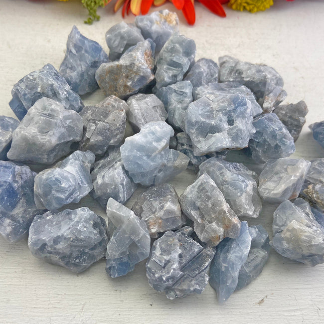 Blue Calcite Crystal | Caribbean Calcite – Crystal Gemstone Shop