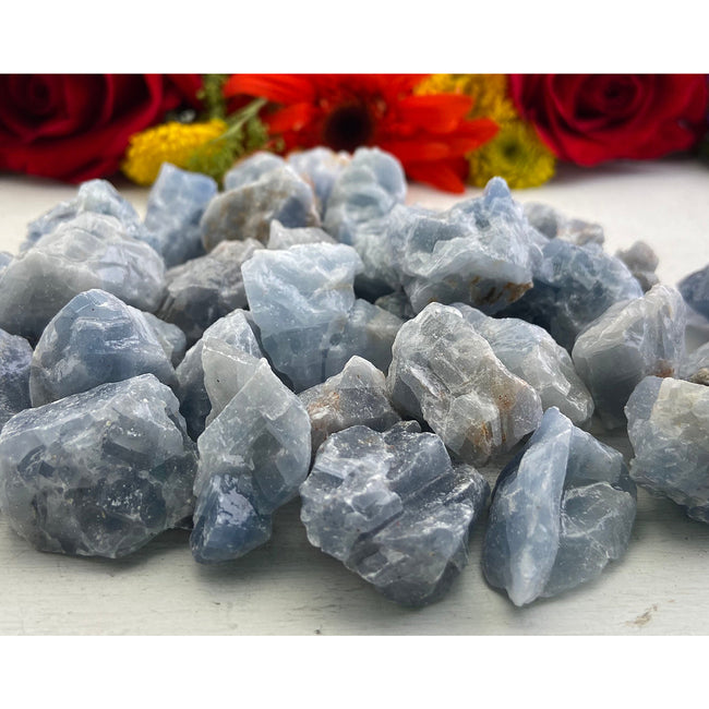 Blue Calcite Crystal | Caribbean Calcite – Crystal Gemstone Shop