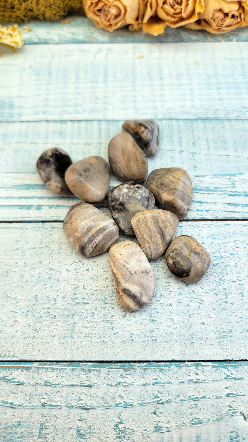 Grey Jasper Polished Tumbled Gemstone - MINI Single Stone – Crystal ...