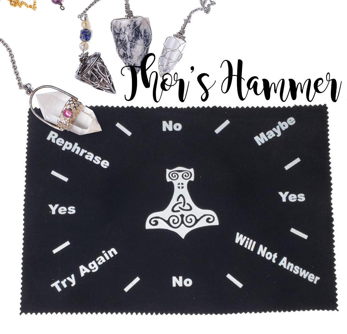 Thor's Hammer Mjolnir Pendulum Mat – Crystal Gemstone Shop