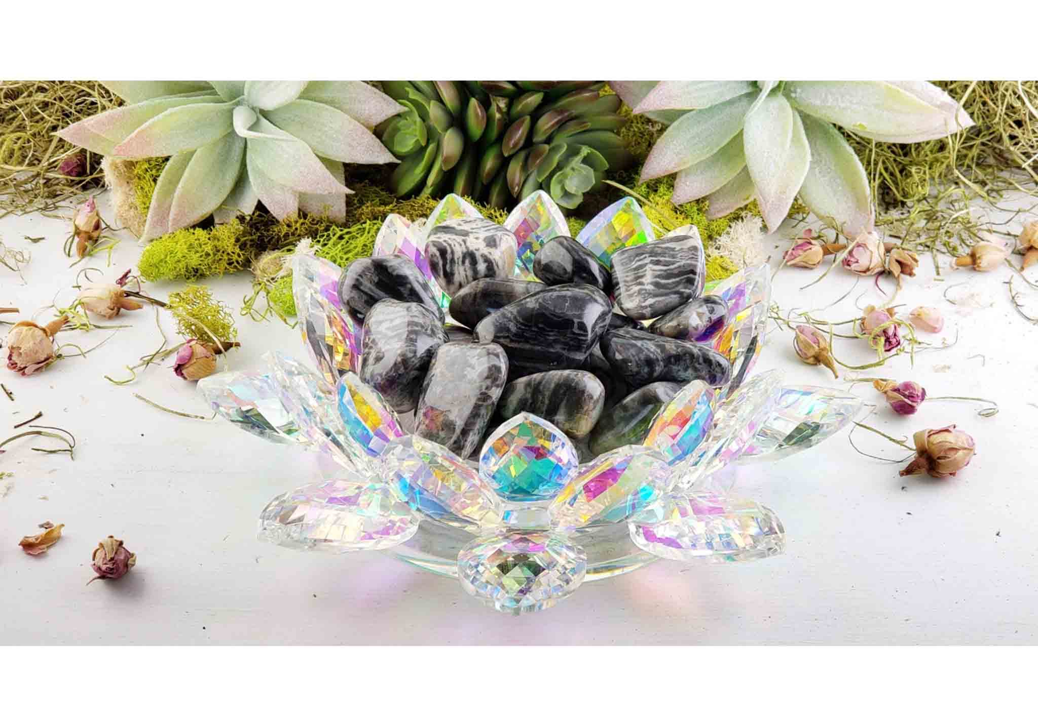 Grey Jasper Polished Tumbled Gemstone - Single Stone – Crystal Gemstone ...