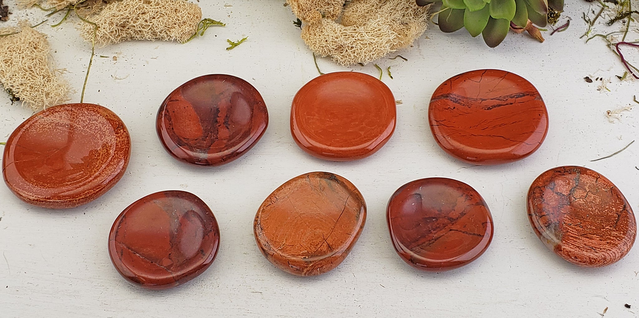 Red Jasper Meditation Worry Stone Gemstone Palm Stone – Crystal ...